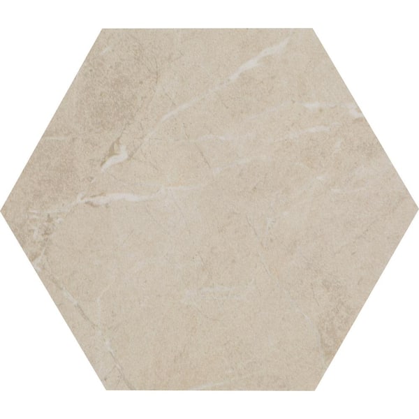 Daltile Perpetuo Elegant Beige 8 in. x 9 in. Glazed Porcelain Floor and ...