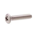 Everbilt 1/4 in.-20 x 1-1/4 in. Phillips Flat Head Stainless Steel Machine Screw (2-Pack) 828391 ...