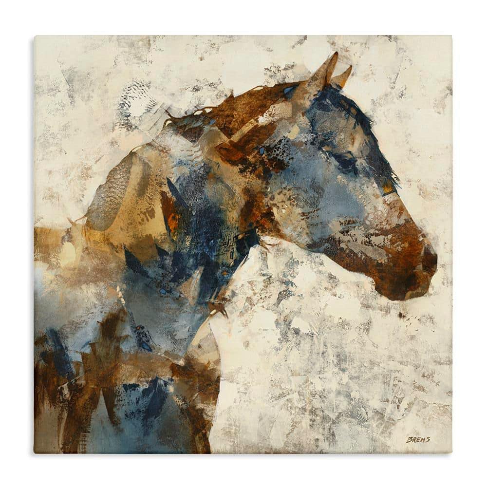 Stupell Industries Earthy Abstract Layered Horse by Scott Brems ...