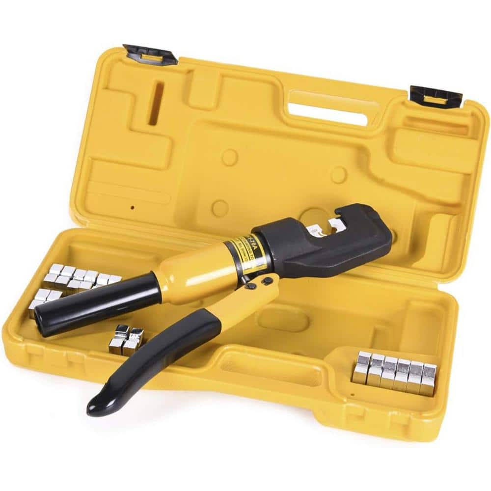 Vrbgify 10T Hydraulic Lug Electrical Terminal Crimping Tool with 9 ...