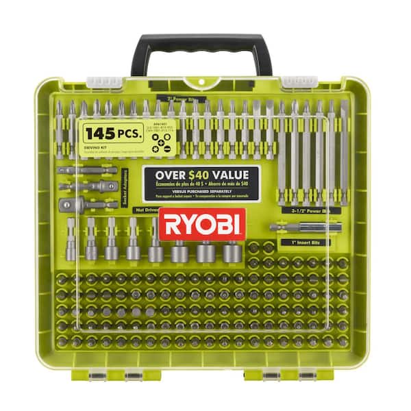 RYOBI Screwdriving Kit (145-Piece) A961451 - The Home Depot