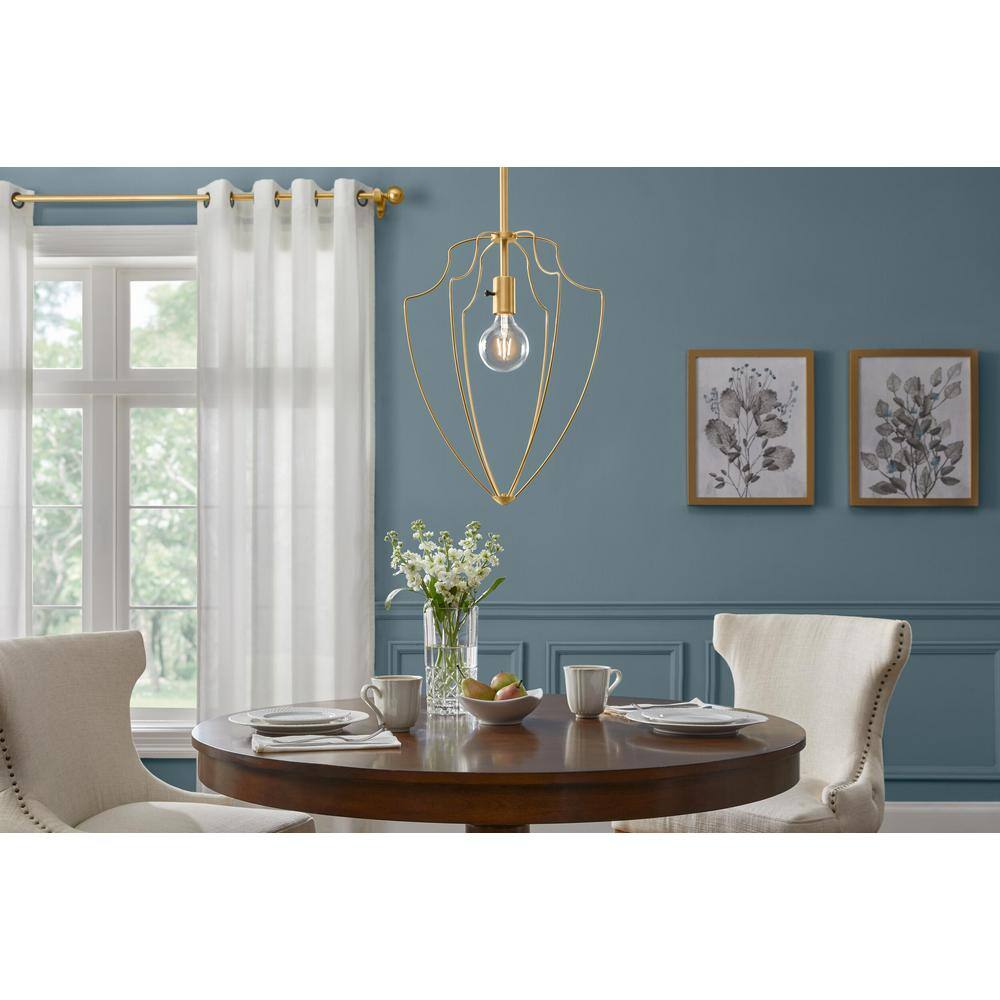 Home Decorators Collection Basilica 1-Light Aged Brass finish Lantern ...