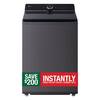 LG 5.5 cu. ft. SMART Top Load Washer in Matte Black with Impeller ...