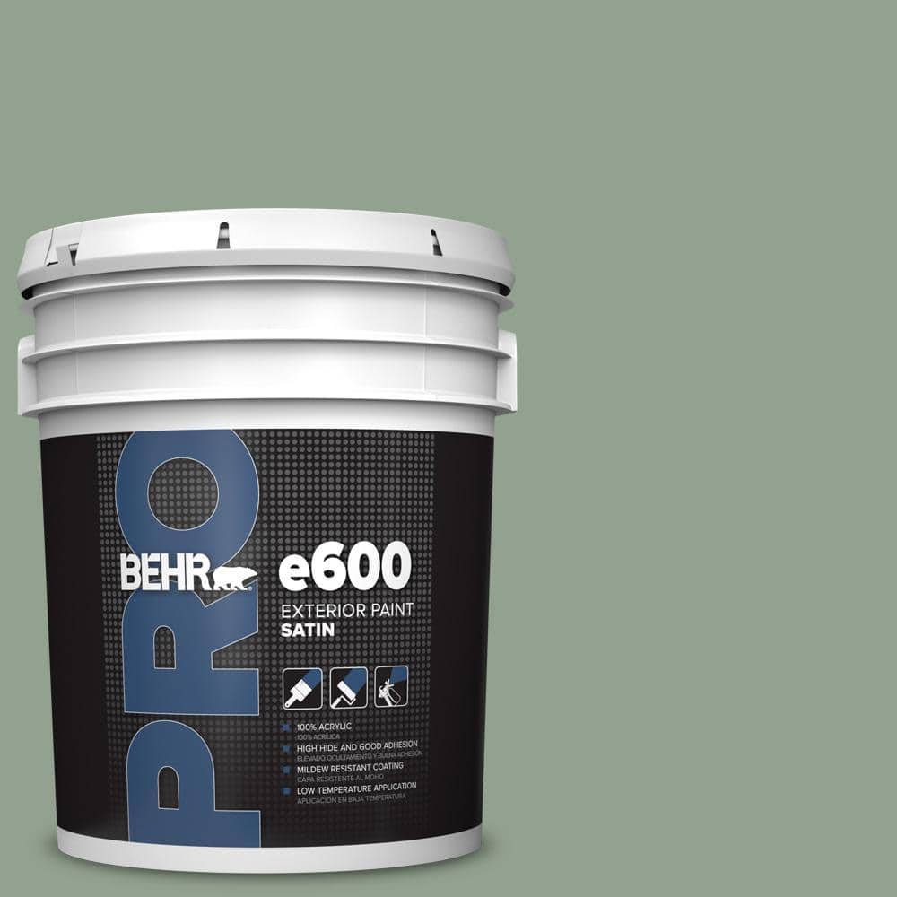 BEHR PRO 5 gal. #N400-4 Forest Path Satin Exterior Paint PR64305 - The ...