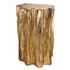 20 in. Golden Gold Tree Trunk Stool 43311 - The Home Depot
