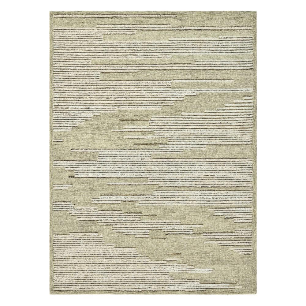 Amer Rugs Chicago 9 x 12 Ivory Geometric Pattern Area Rug for High ...