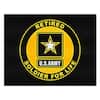 FANMATS U.S. Army Black 3 X 4 ft. Tufted Solid Nylon Rectangle All-Star ...
