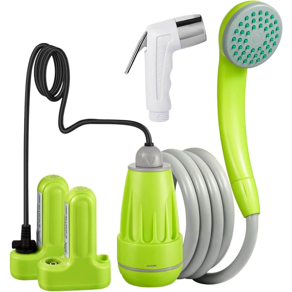 Upgraded Version Portable Outdoor Camp Shower Pump with Two ...