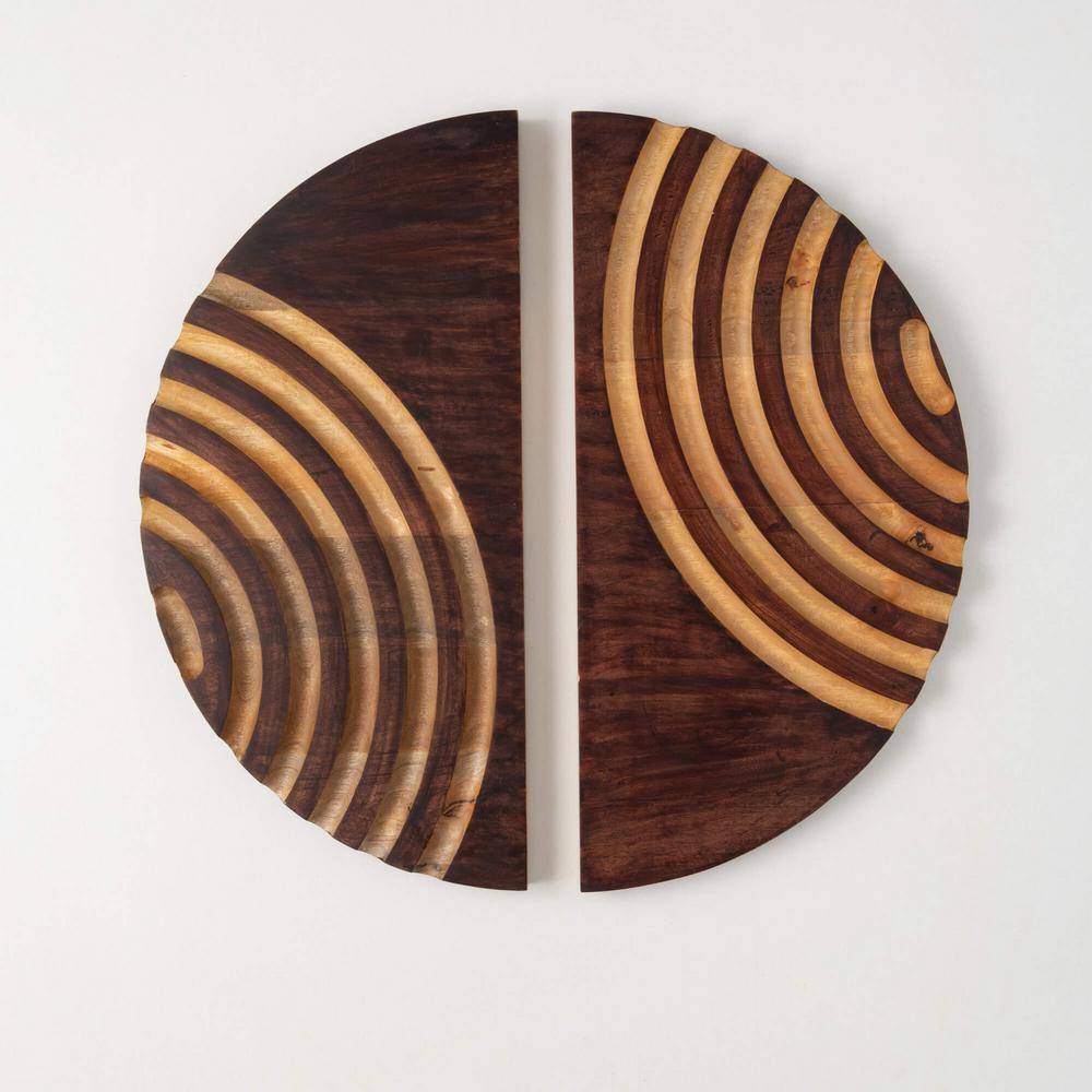 SULLIVANS 23 in. and 23 in. Retro Wooden Decorative Sign (Set of 2 ...