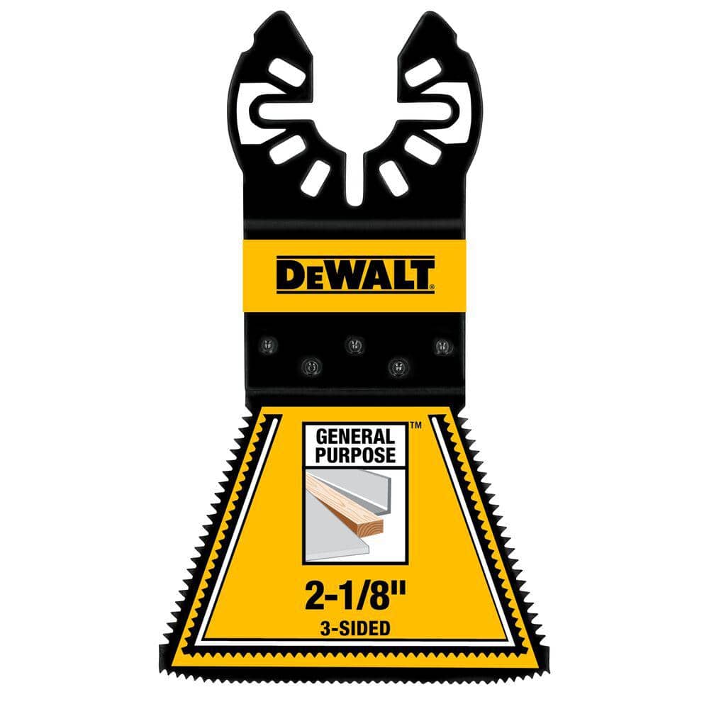 DEWALT 2-1/8 in. Bi-Metal General Purpose 3-Sided Oscillating Tool ...