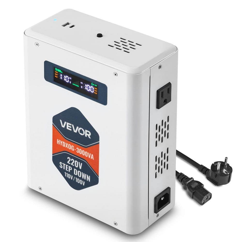 VEVOR Step Down Voltage Converter 3000VA Heavy Duty Voltage Power ...