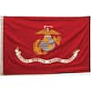 Seasonal Designs 3 ft. x 5 ft. Marine Corps Flag MAR3 - The Home Depot