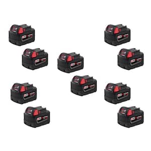 Milwaukee M18 18-Volt Lithium-Ion XC Extended Capacity Battery Pack 3.0Ah (8-Pack) 48-11-1822-x4 ...