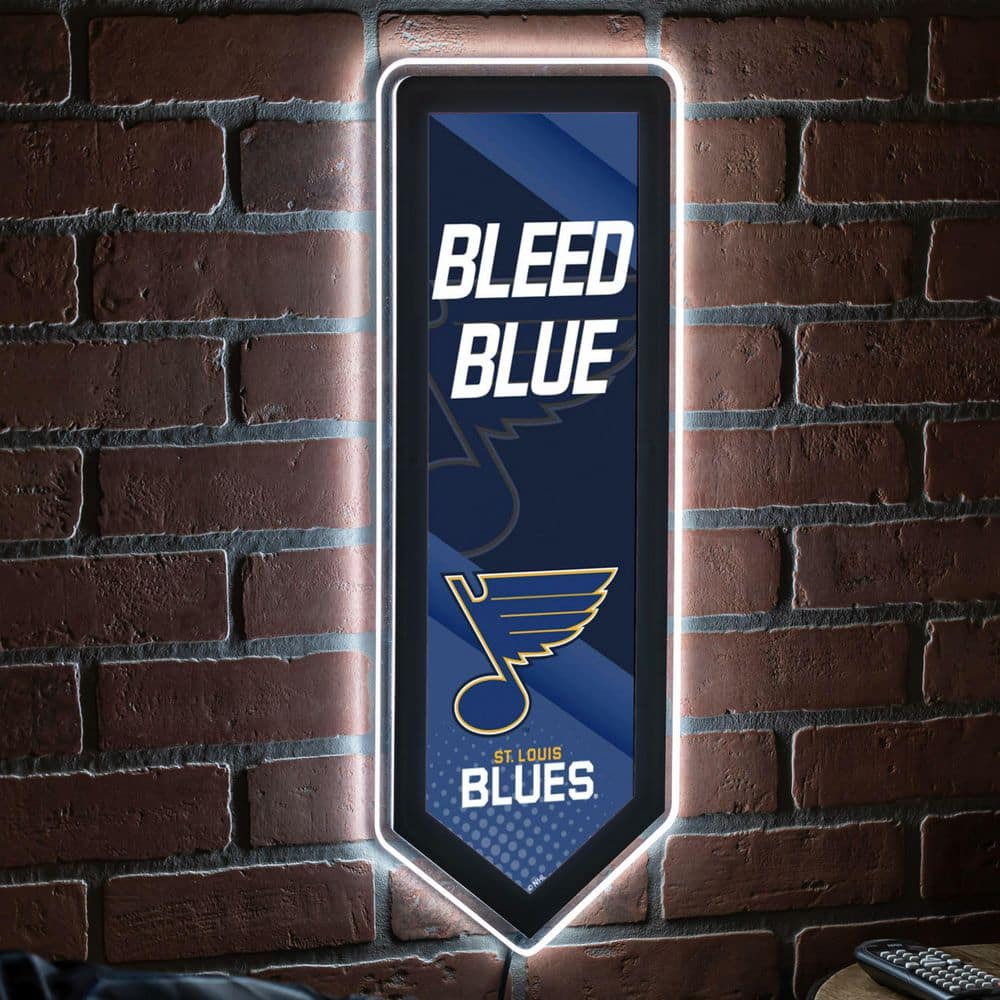 Evergreen St Louis Blues Pennant 9 in. x 23 in. Plug-in LED Lighted ...