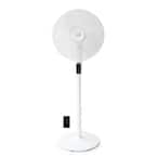 SPT 51 in. Oscillating Pedestal Fan with Remote and Timer in White SF ...