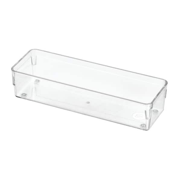 iDesign Drawer Organizer 3 in. x 9 in. x 2 in. Clear 80023 - The Home Depot