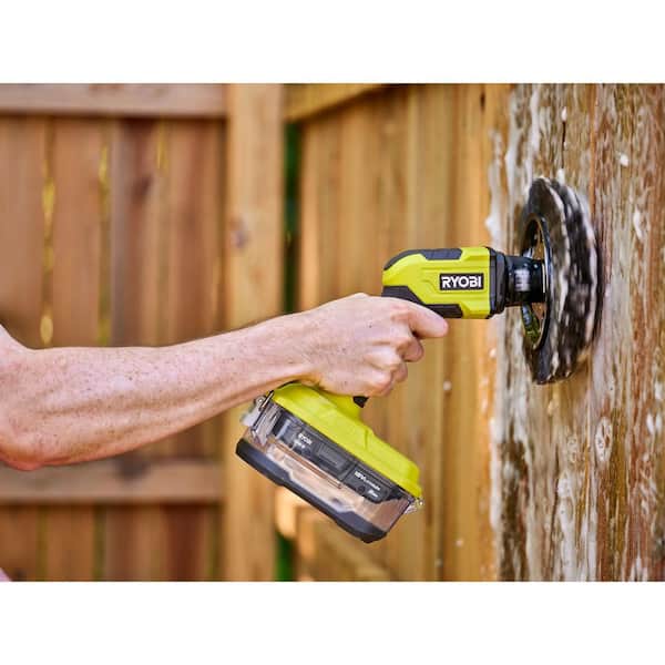 RYOBI ONE+ 18V Cordless VORTEX Power Scrubber (Tool Only) P4510 - The ...