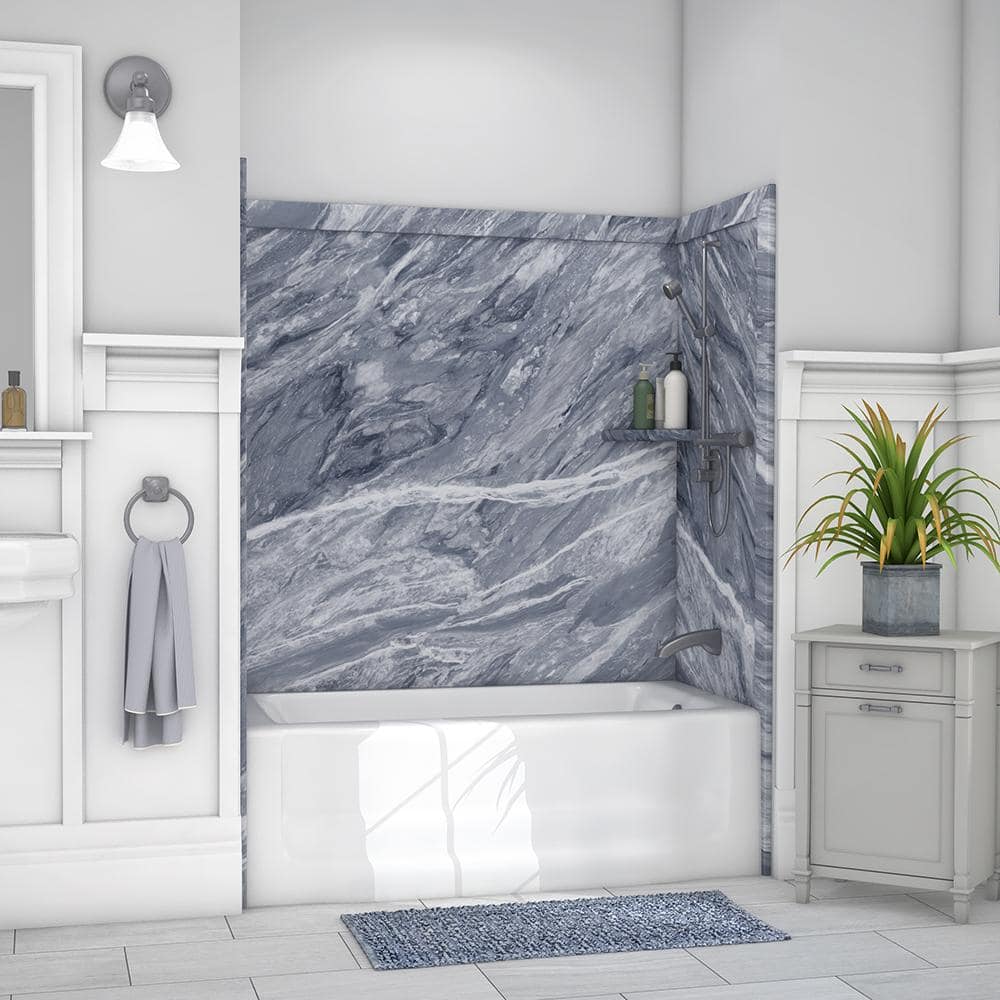 FlexStone Elite 32 in. x 60 in. x 60 in. 9-Piece Easy Three-Piece Glue ...