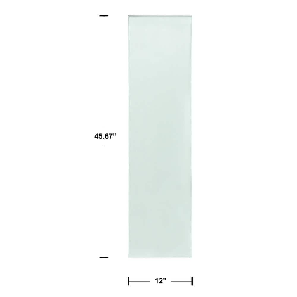 CREATIVE SURFACES 48 in. x 12 in. x 0.53 in. Laminated Tempered Glass ...