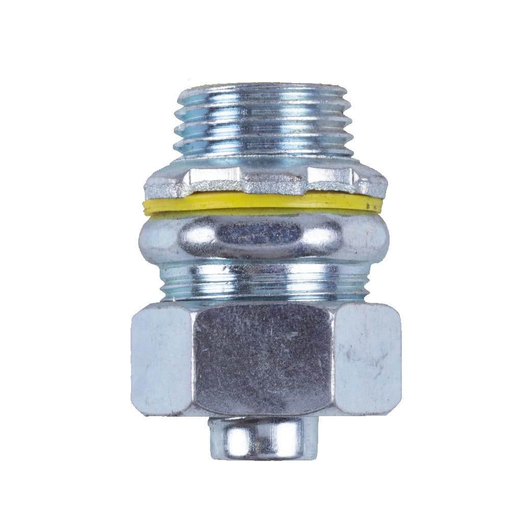 Halex 1 in. Uninsulated Liquid-Tight Straight Connector (1-Pack) 66210 - The Home Depot