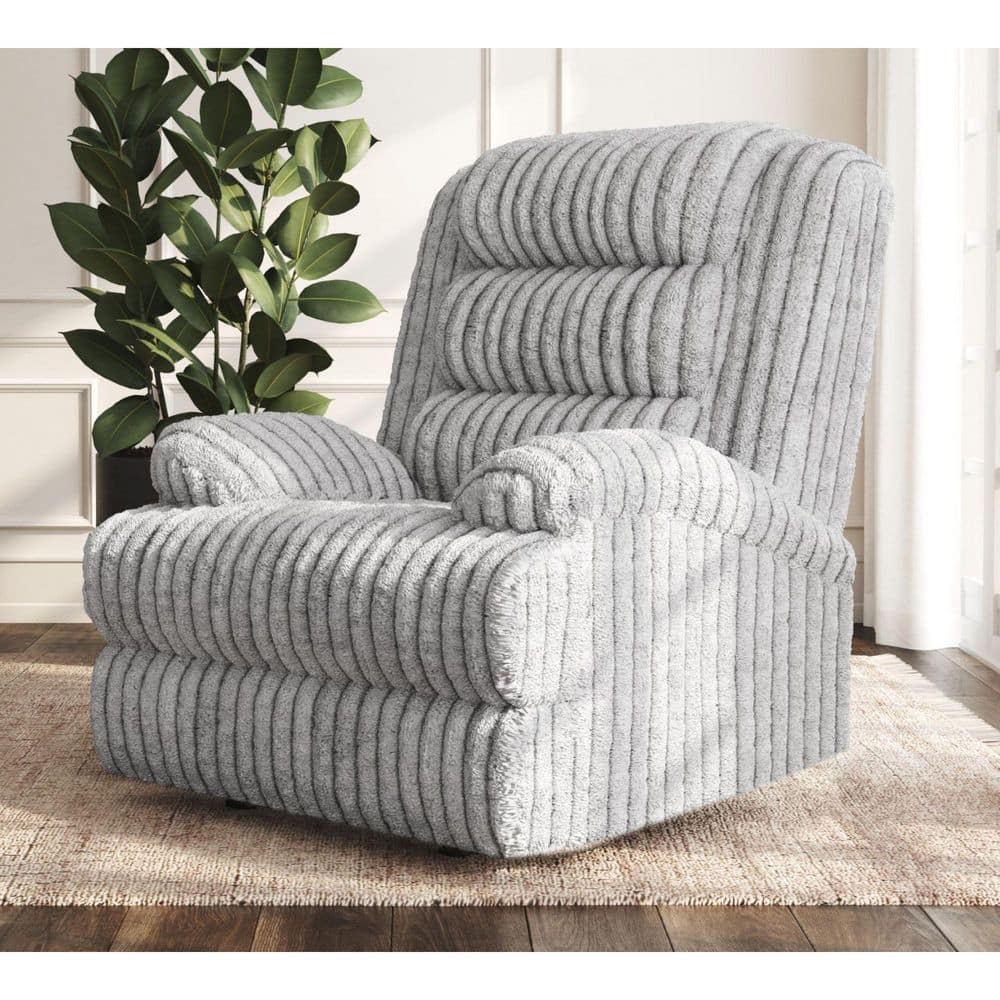Picket House Furnishings Astra Silver Polyester Power Lift Recliner ...