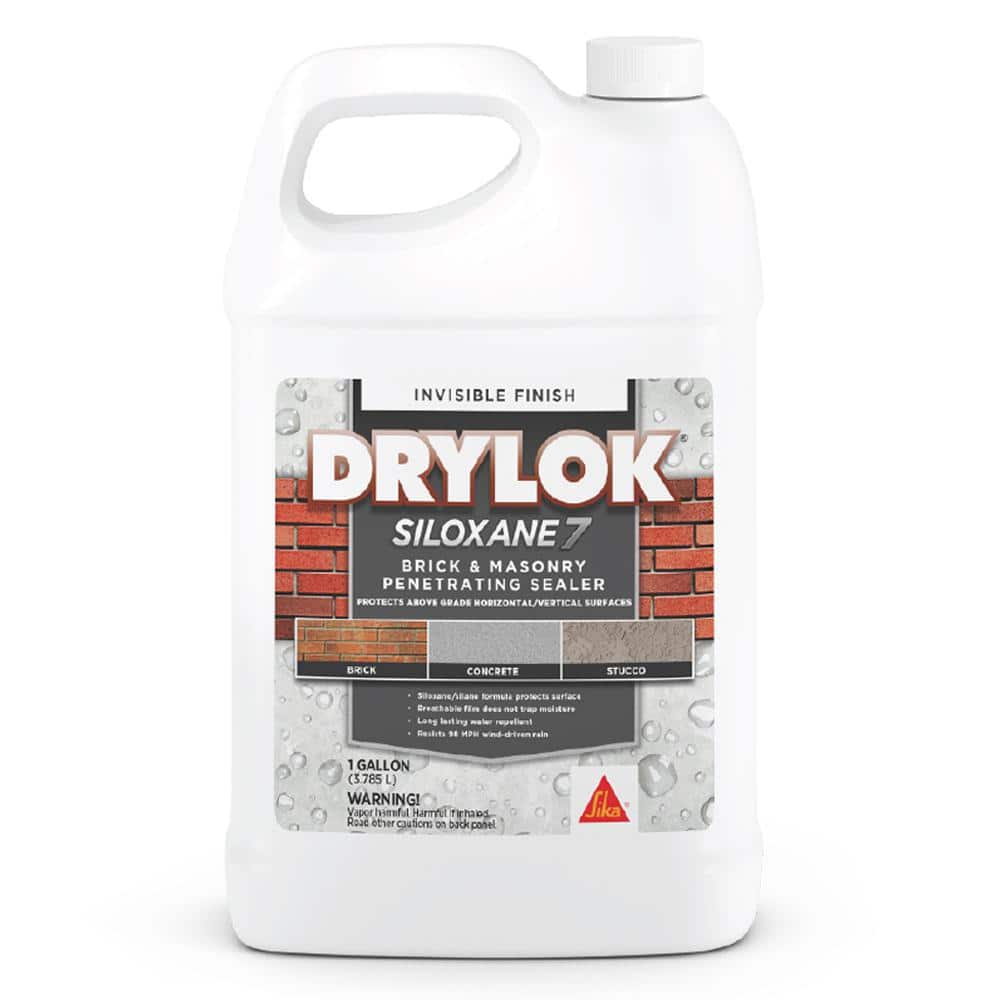 DRYLOK Siloxane 7 1 Gal. Clear Invisible Exterior Concrete Waterproofer ...