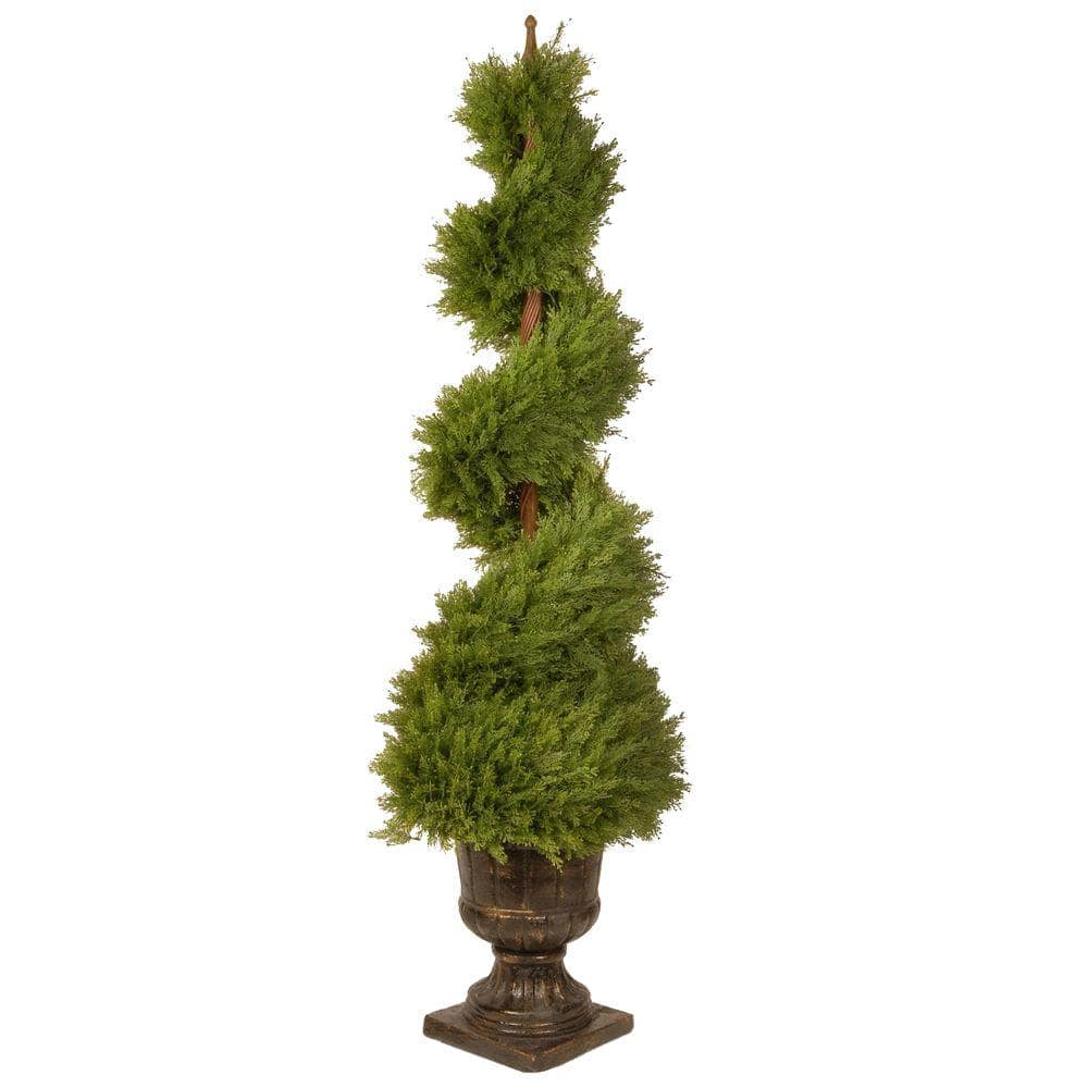 National Tree Company 60 in. Artificial Juniper Spiral Tree with ...