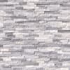 MSI Alaska Gray Split Face 4 in. x 4 in. x 10 mm Marble Mesh-Mounted ...