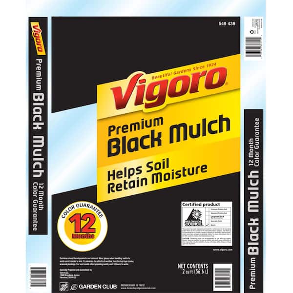 Vigoro 2 cu. ft. Black Mulch 549439 - The Home Depot