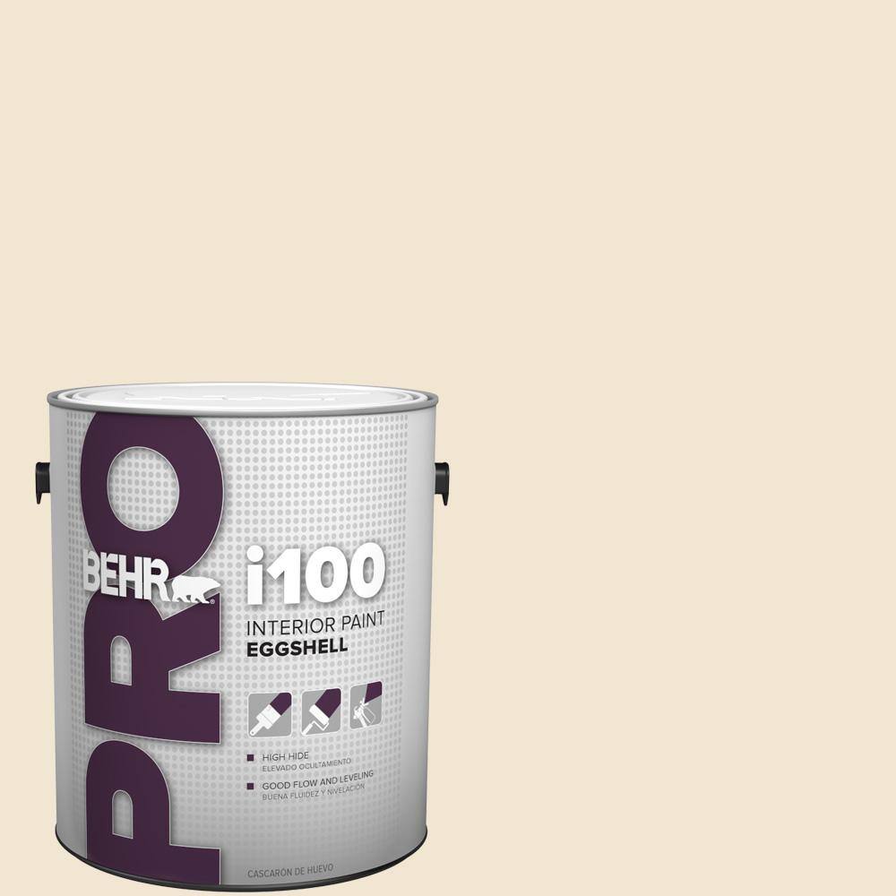 BEHR PRO 1 gal. #BWC-16 Ancient Ivory Eggshell Interior Paint PR13001 ...