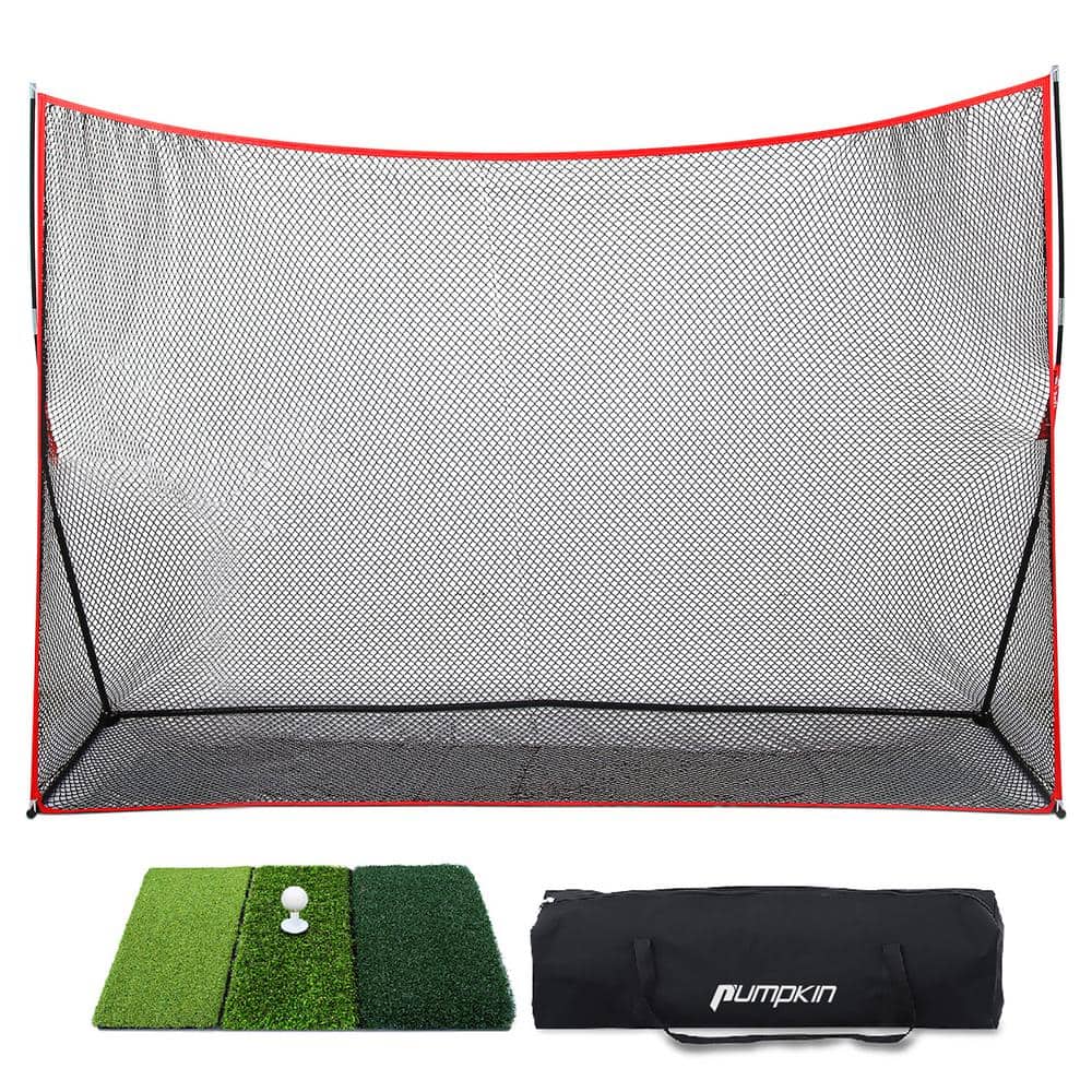 10 ft. x 7 ft. Golf Practice Net with 7-Ply Knotless Netting, Hitting ...