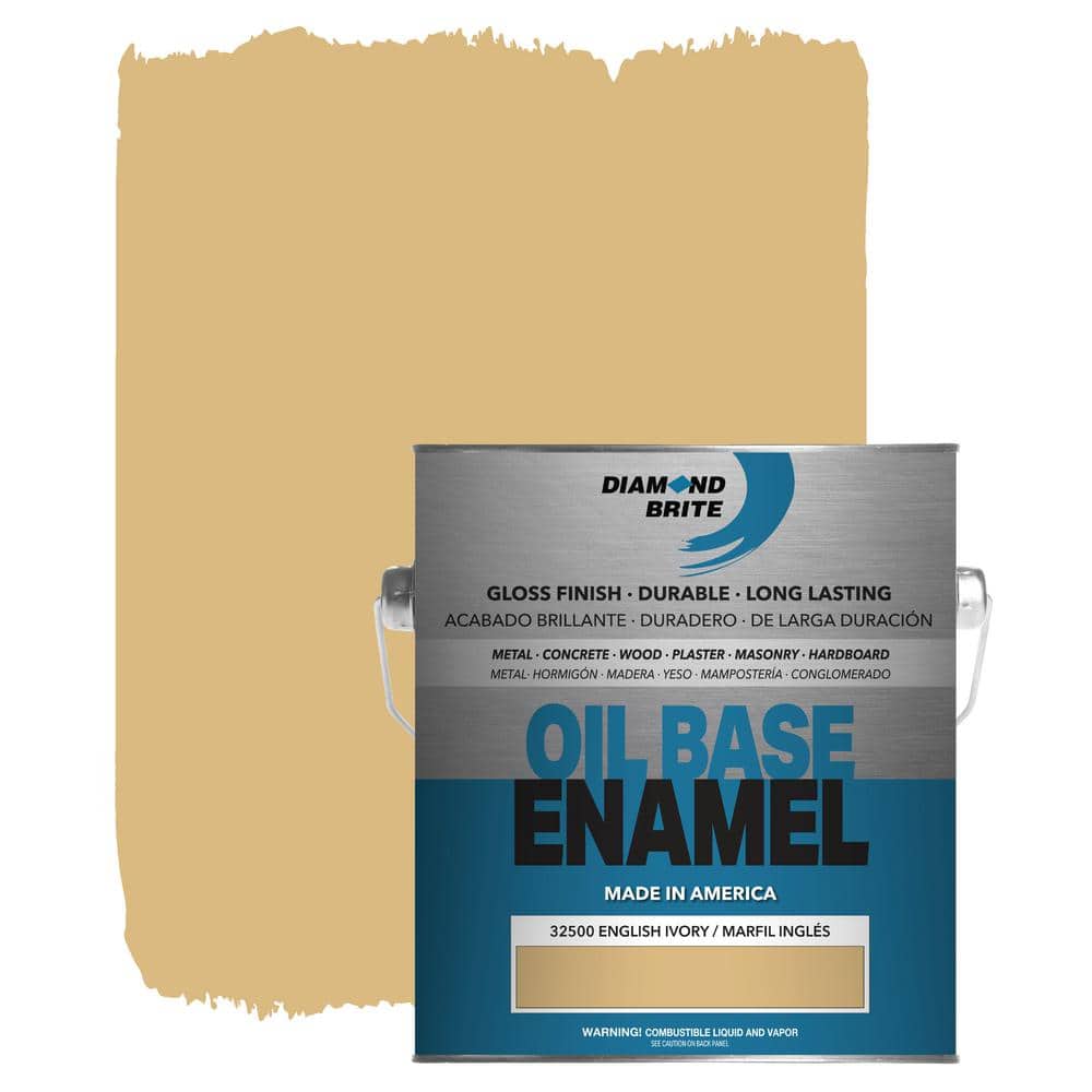 Diamond Brite Paint 3200 Series 1 Gallon 3250 English Ivory High Gloss ...