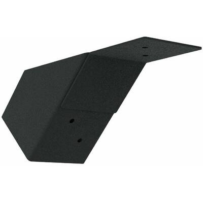 WILD HOG LINX 6 in. TriFit Pergola Black Steel Corner Bracket for 6x6 ...