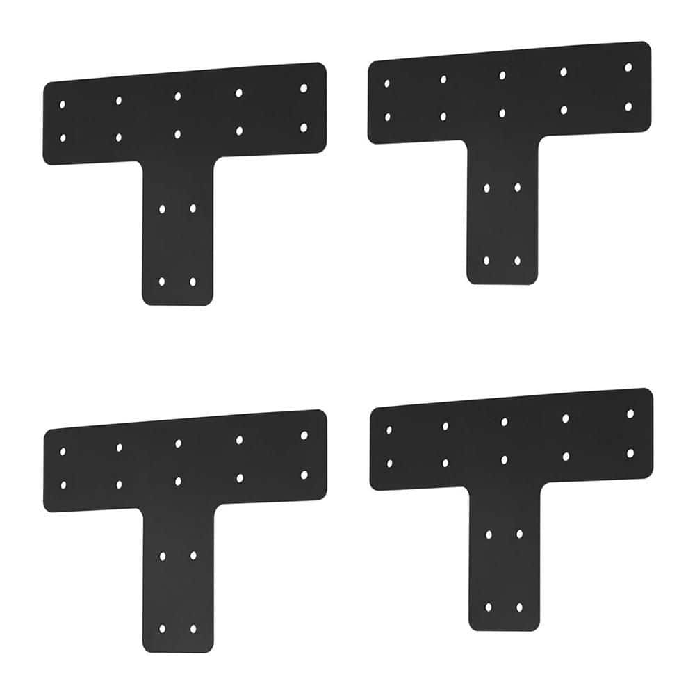 Afoxsos Heavy Duty Steel Black T Post Bracket with Powder Coating for ...