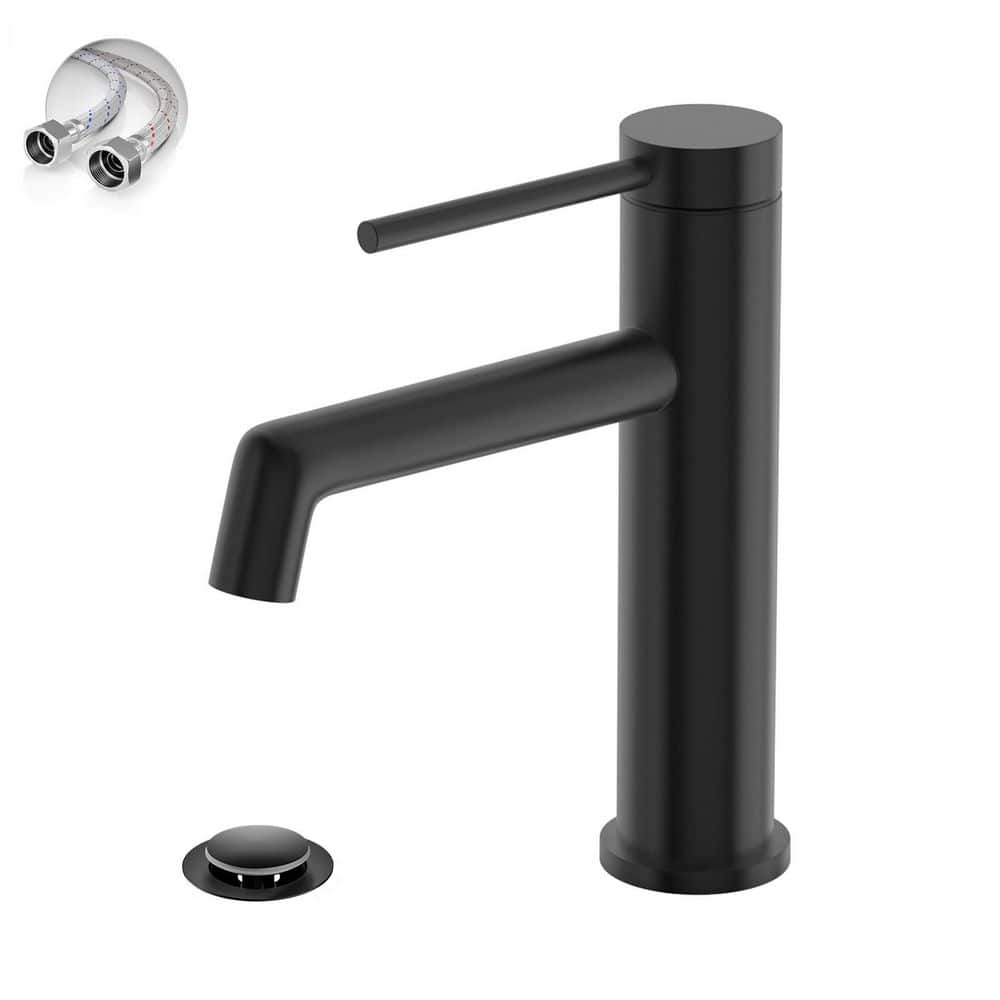 Kadilac Matte Black Bathroom Sink Faucet, Single Hole Single Handle ...