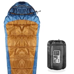 ProHT Cool Weather Envelope Mummy Sleeping Bag with Hood in Orange ...