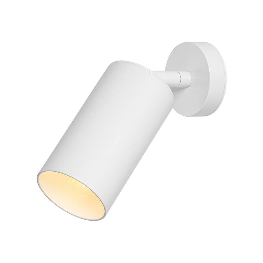 HUOKU Parroco 1-Light Less Than 2 ft. White Track Lighting Kit Cylinder ...