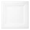 Art3dwallpanels White 2 ft. x 2 ft. Decorative Square Drop Ceiling Tile ...