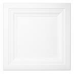 Art3dwallpanels White 2 ft. x 2 ft. Decorative Square Drop Ceiling Tile ...