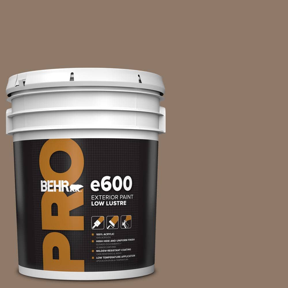 BEHR PRO 5 gal. #PPU5-05 Coconut Shell Low Luster Exterior Paint ...