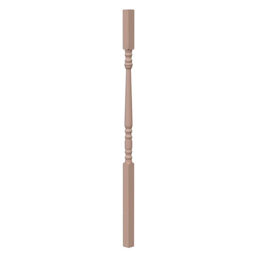 EVERMARK Stair Parts 36 in. x 1-1/4 in. 5205 Unfinished Hemlock Square ...