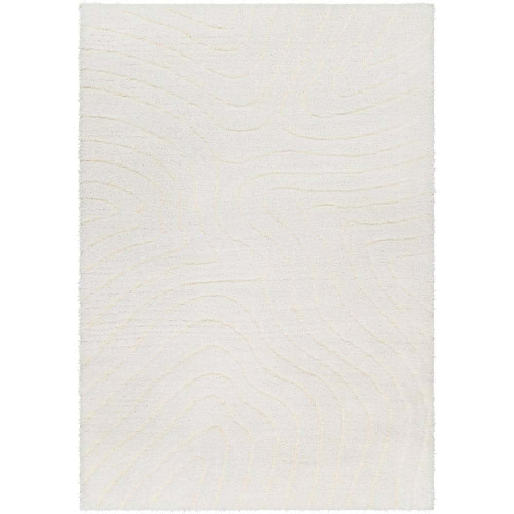 Livabliss Nomadic Ivory Abstract 7 ft. x 9 ft. Indoor Area Rug NMC2315 ...