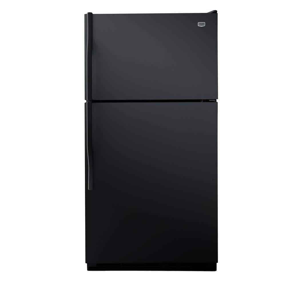 Maytag 20.6 cu. ft. Top Freezer Refrigerator in Black M1TXEGMYB - The ...
