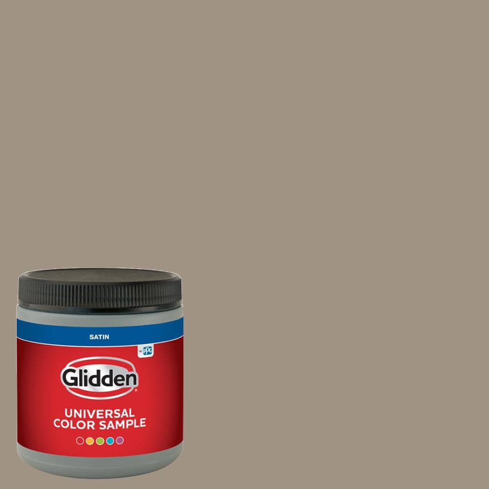 Glidden 8 oz. PPG1023-5 Stone Gray Satin Interior Paint Sample PPG1023 ...