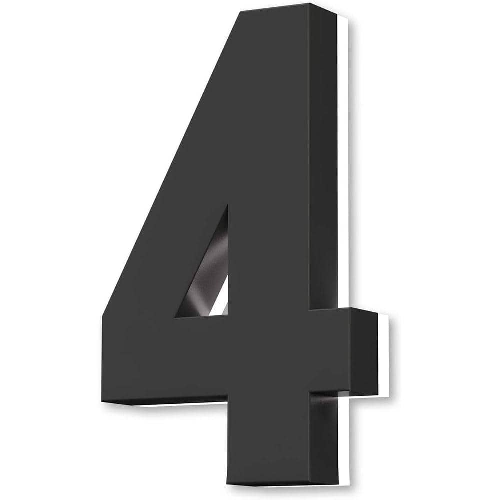 Movisa 7 In Black Stainless Steel Hand Polished LED Backlit House movisa-7-in-black-stainless-steel-hand-polished-led-backlit-house