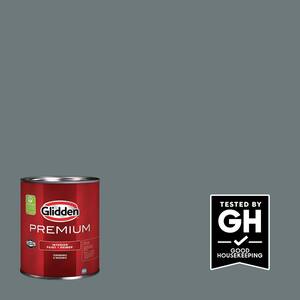 Glidden Premium 1 qt. PPG1036-6 Phantom Flat Exterior Latex Paint ...