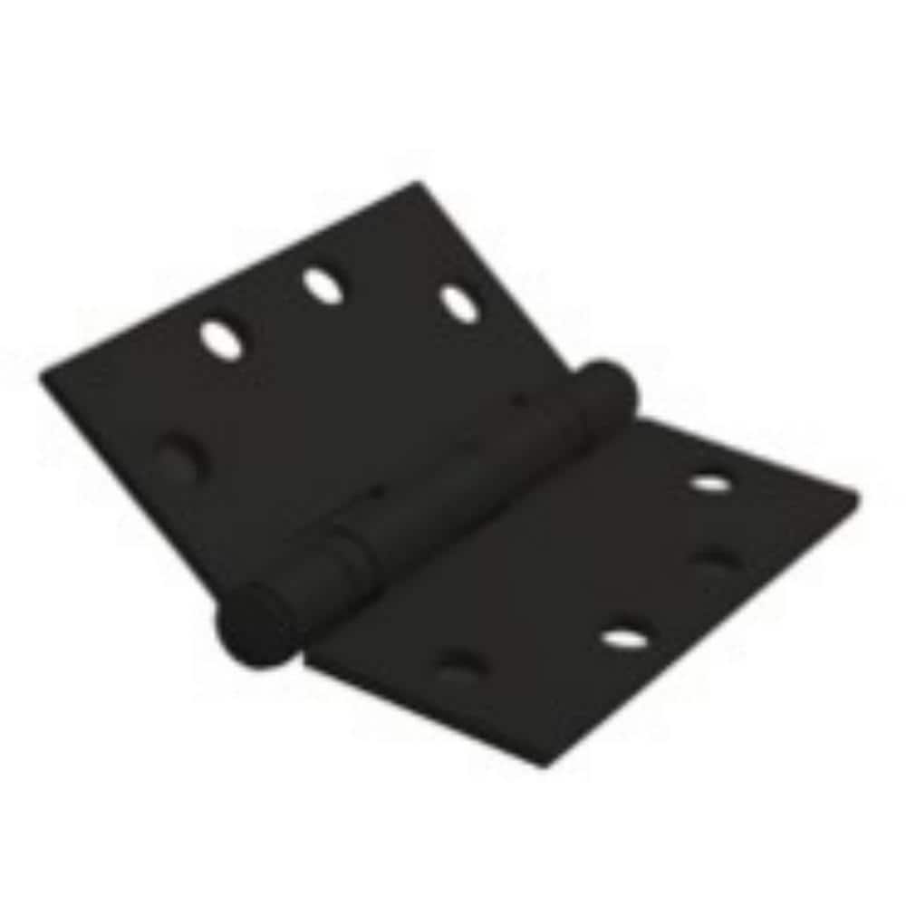 Global Door Controls 4.5in. x 4.5in. Matte Black Full Mortise Squared ...