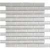 Apollo Tile Light Gray 11.9 in. x 11.9 in. Polished Glass Mosaic Tile ...