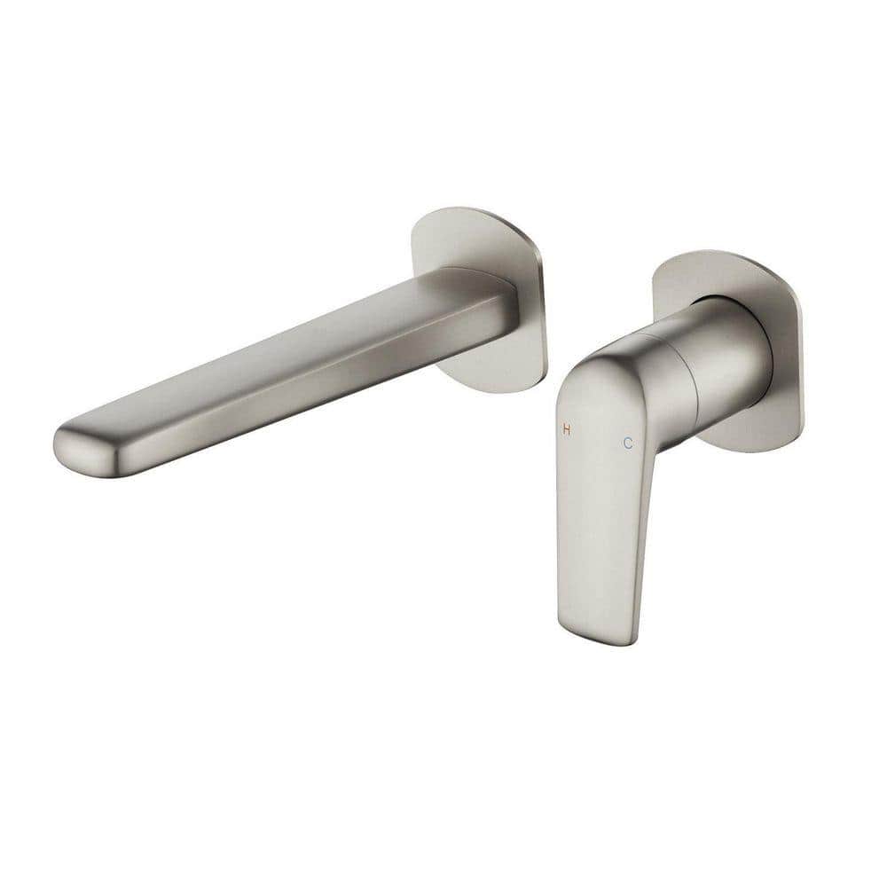 FLG Single Handle Wall Mounted Bathroom Faucet with Valve 2-Holes ...