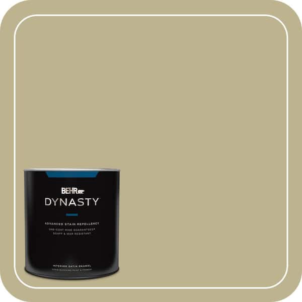 BEHR DYNASTY 1 qt. #PPU9-10 Wasabi Powder Satin Enamel Interior Stain ...